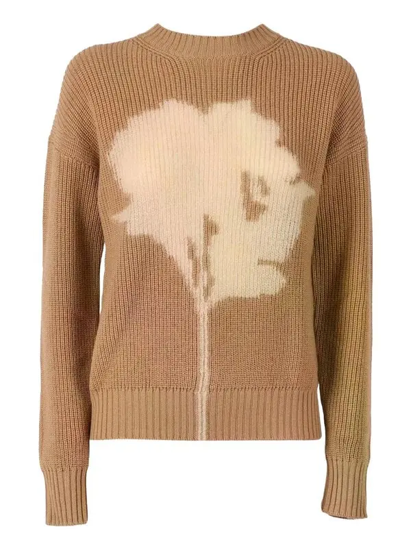 Max Mara Flower Knit Top - Neutrals