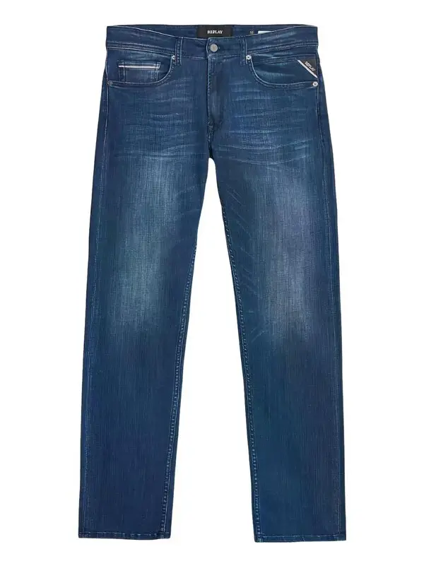 REPLAY Logo Patch Jeans - Blue