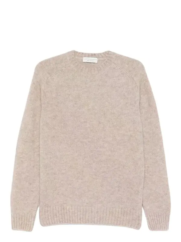 FILIPPO DE LAURENTIIS Ribbed Crew Neck Sweater - Neutrals