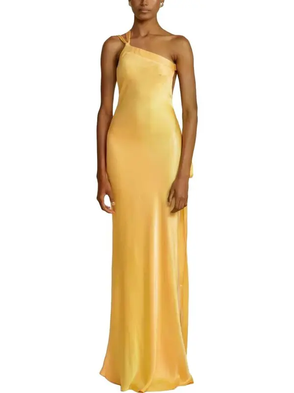 Arcina Ori Monique Asymmetric Maxi Dress - Yellow