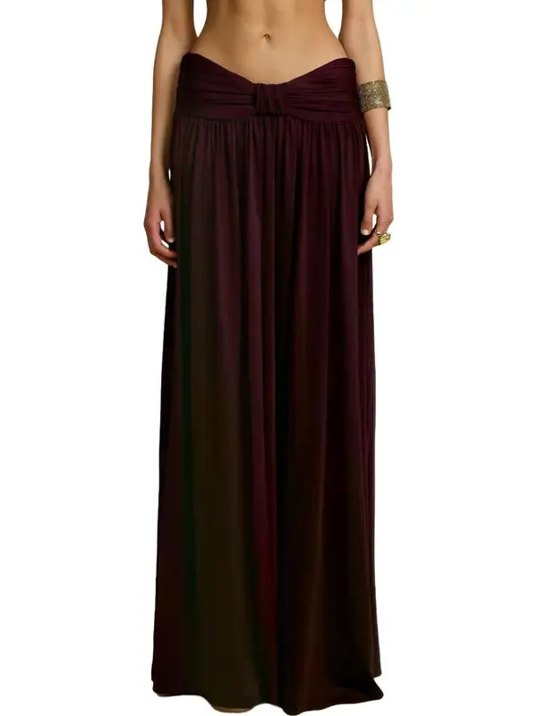 Arcina Ori Alessia Draped Maxi Skirt - Red