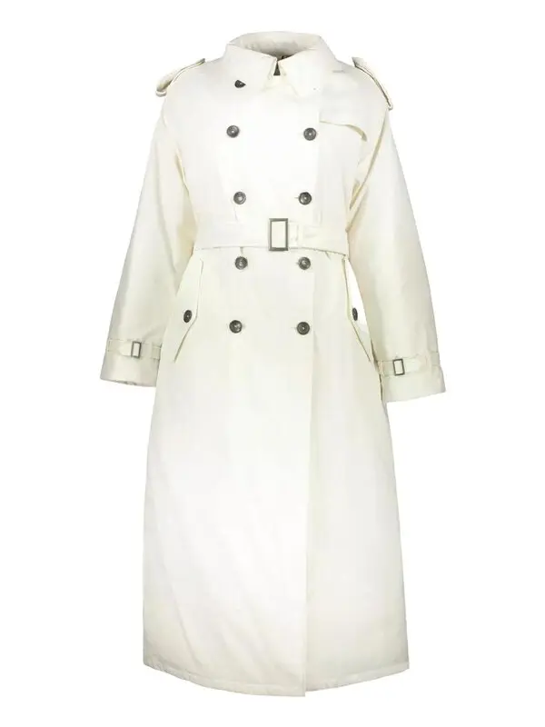 Herno Double-breasted Padded Trench Coat - White