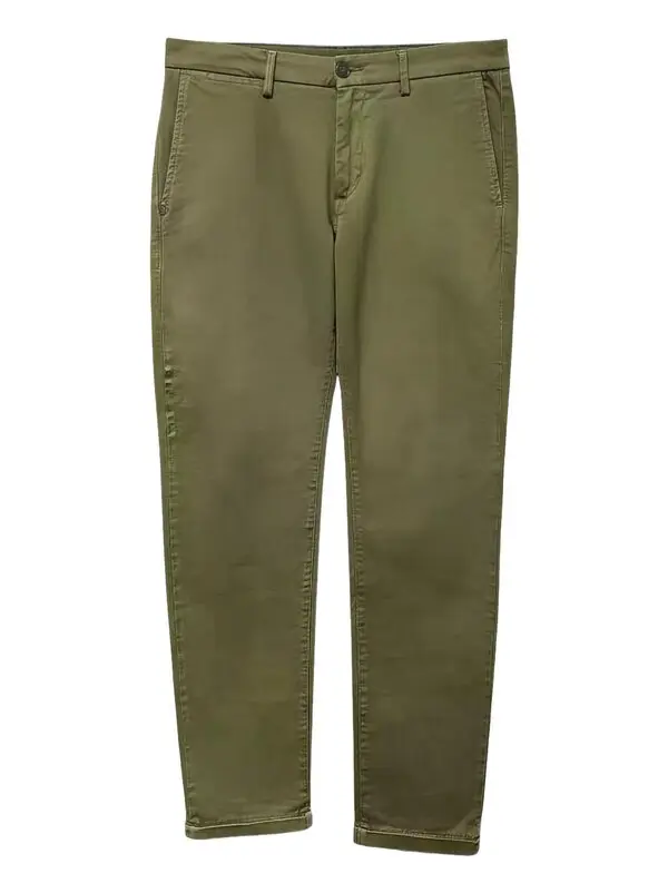 RE-HASH Buttoned Straight-leg Trousers - Green