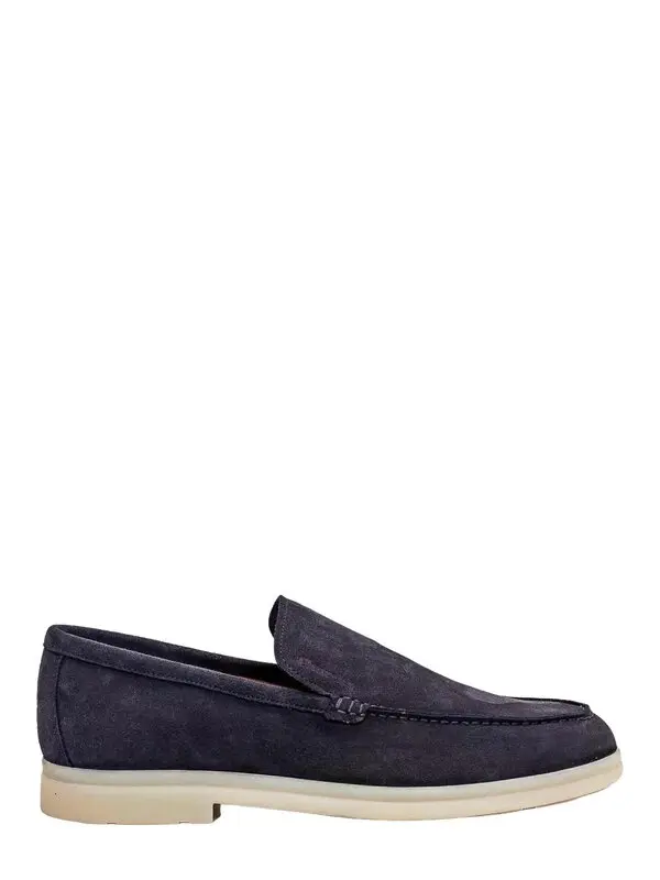 Church's Topstitching Leather Loafers - Blue