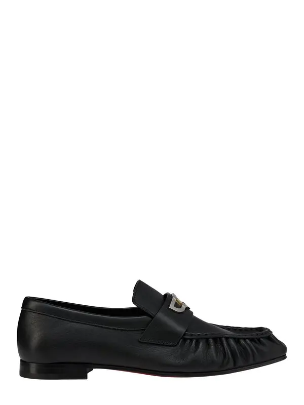 CHRISTIAN LOUBOUTIN Mocallista Leather Loafers - Black