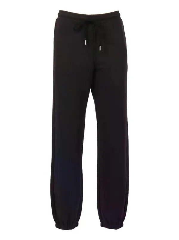 Max Mara Logo Patch Jersey Trousers - Black