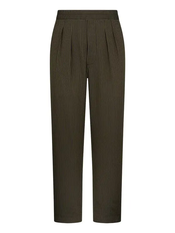 TOM FORD Cotton-silk Tailored Trousers - Black