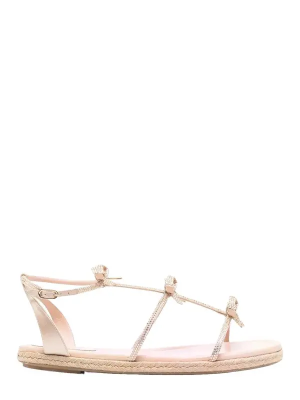 Rene Caovilla Caterina Bow Sandals - Neutrals