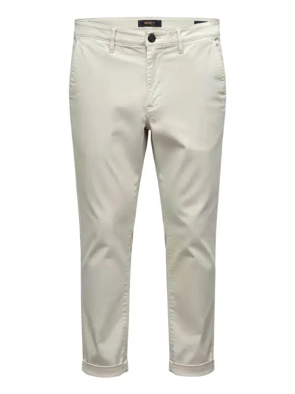 40WEFT Cuffed Straight-leg Trousers - Neutrals