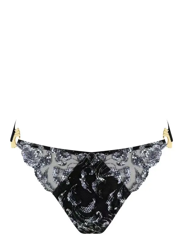 BORDELLE Siren Open-back Brief - Black