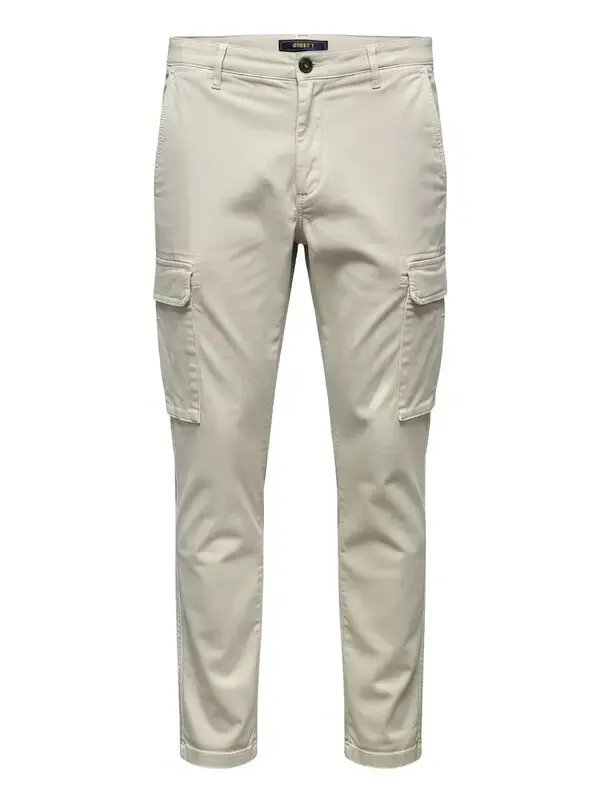40WEFT Cargo-pockets Straight-leg Trousers - Neutrals
