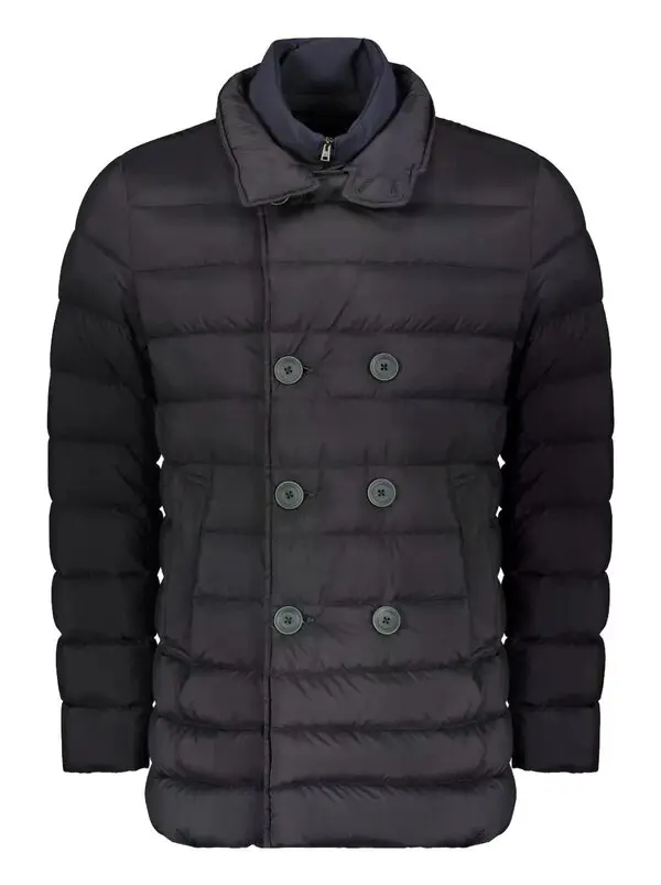 Herno Padded Double-breasted Jacket - Black