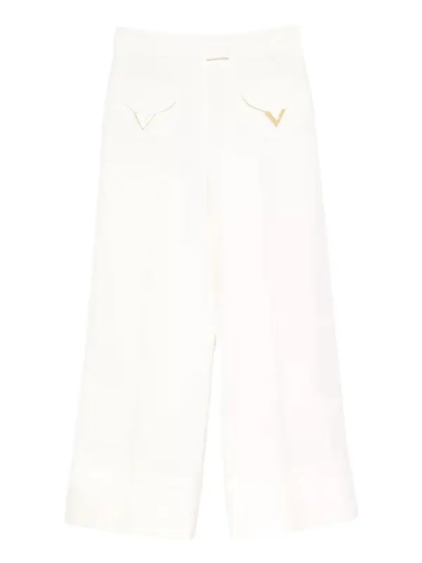 Valentino Garavani V-detail Pocket Trousers - Neutrals