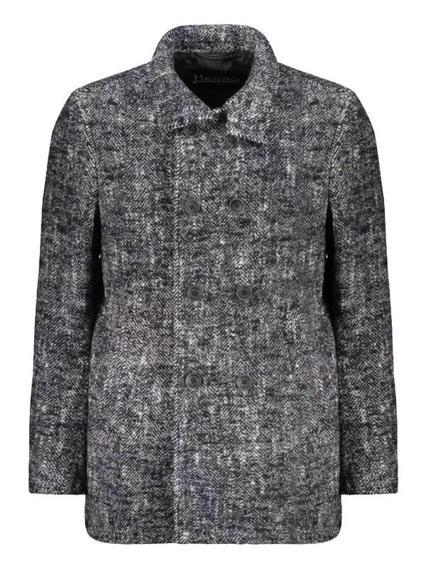 Herno Buttoned Coat - Blue
