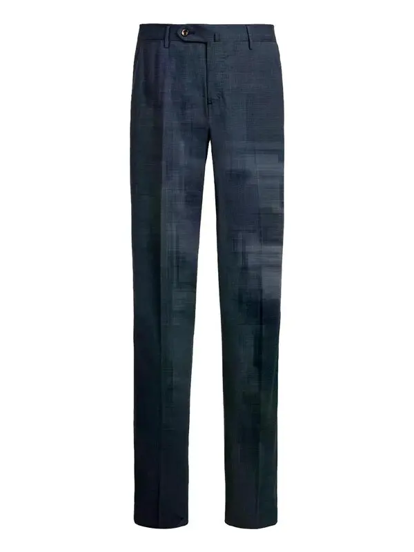 PT TORINO Check Trousers - Blue