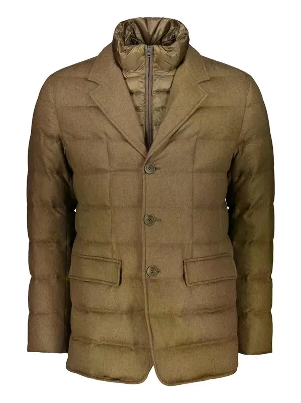 Herno Padded Jacket With Removable Panel - Brown