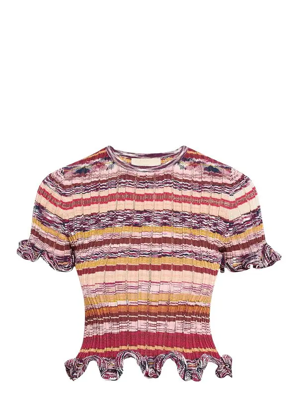 Ulla Johnson Miya Striped Knit Top - Prism