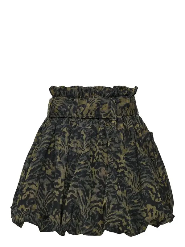 Ulla Johnson Lolana Bubble Mini Skirt - Lynx