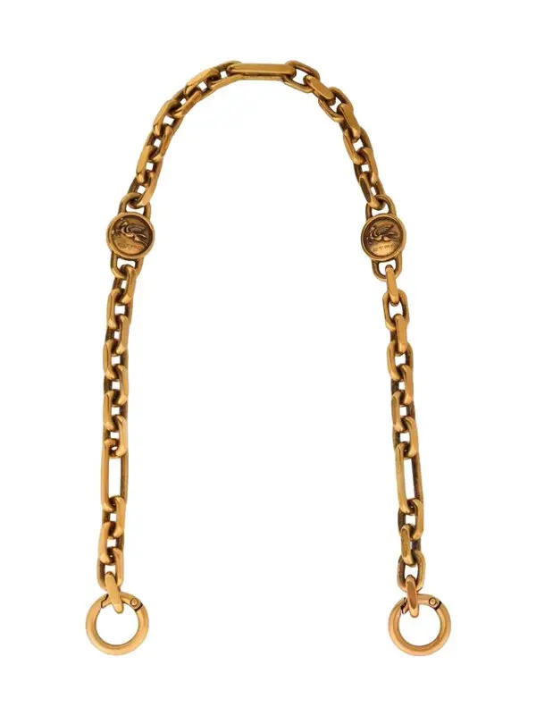 Etro Pegaso Coins Chain Bag Handle - Gold