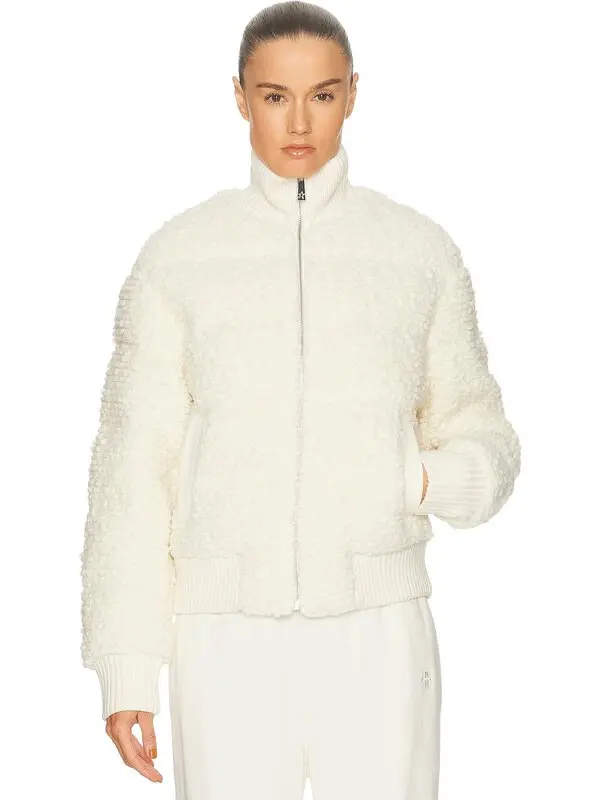 Perfect Moment Apres Padded Bomber Jacket - Snow White