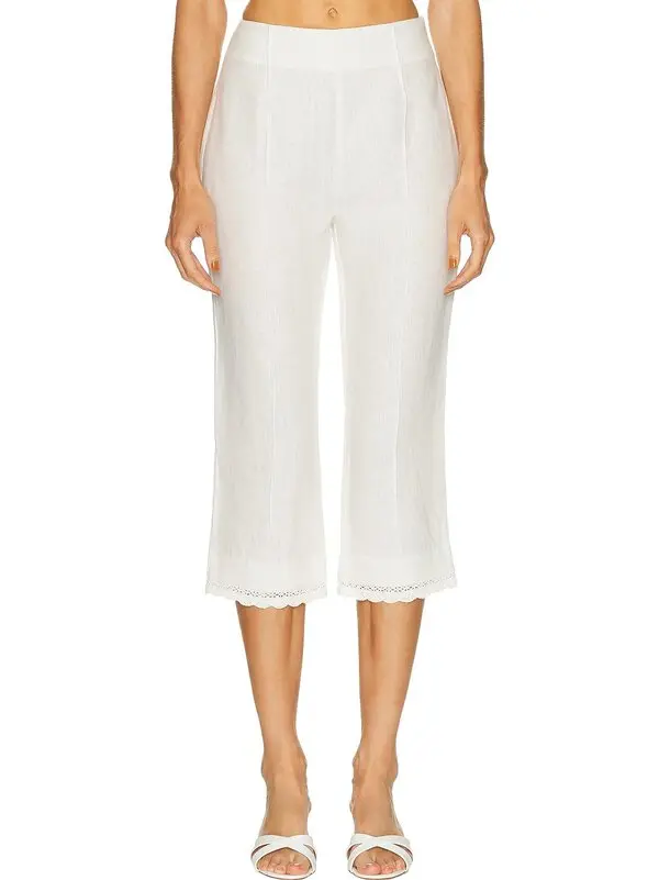 Posse Effi Capri Pant - Cream