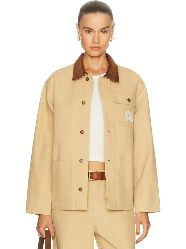 SPORTY & RICH Srhwc Painters Jacket - Tan