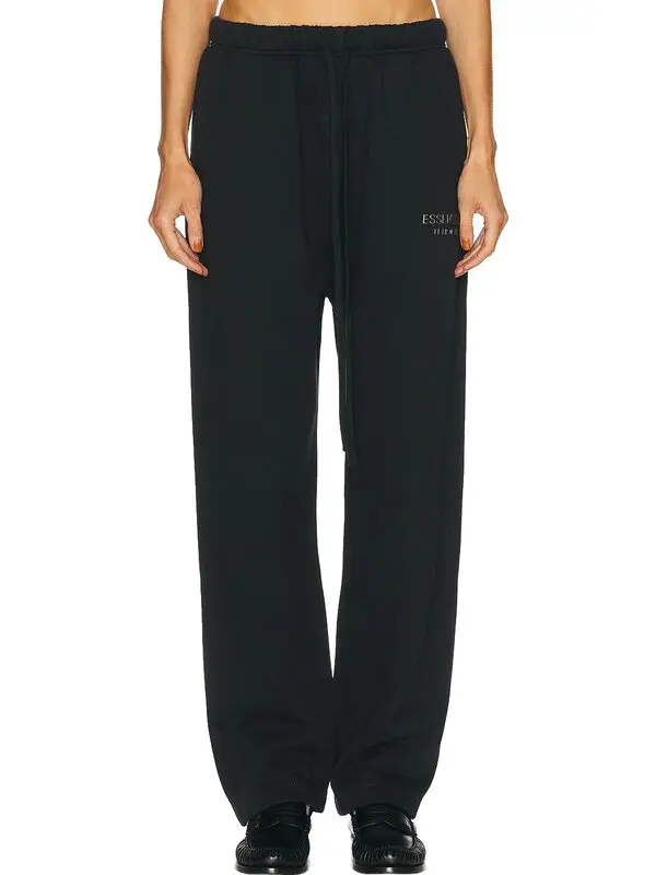 Fear Of God Fleece Relaxed Sweatpant - Jet Black