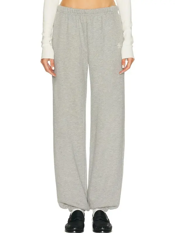 Eterne Boyfriend Pocket Sweatpant - Heather Grey