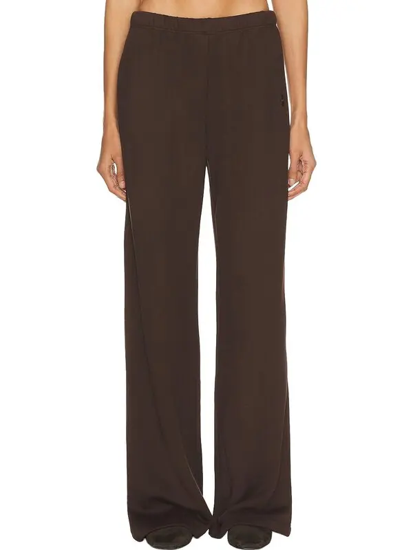 Eterne Oversized Wide Leg Sweatpant - Espresso