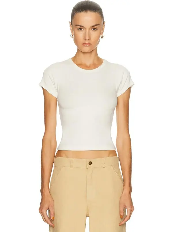 Eterne Short Sleeve Baby Tee - Cream