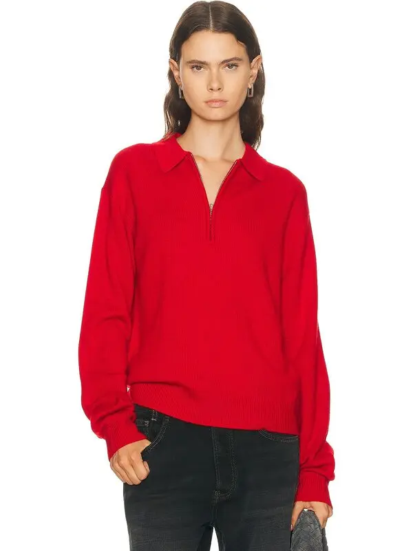 Eterne Blaise Cashmere Sweater - Rouge