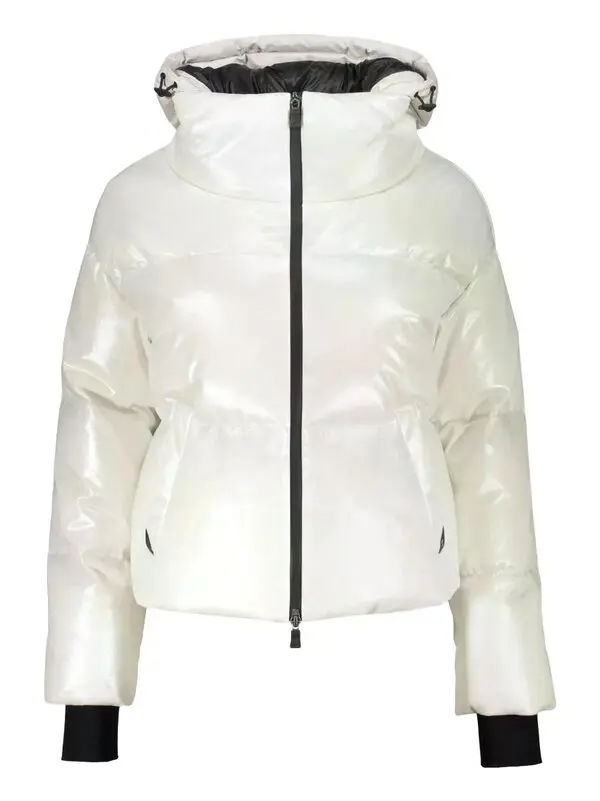 Herno Zip-up Jacket With Adjustable Hood - White