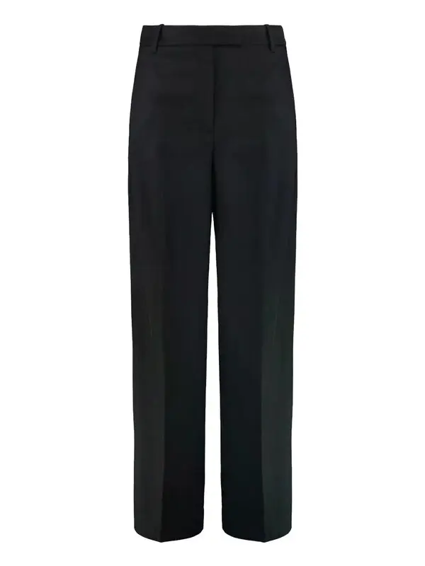 Calvin Klein Wide-cut Trousers - Black