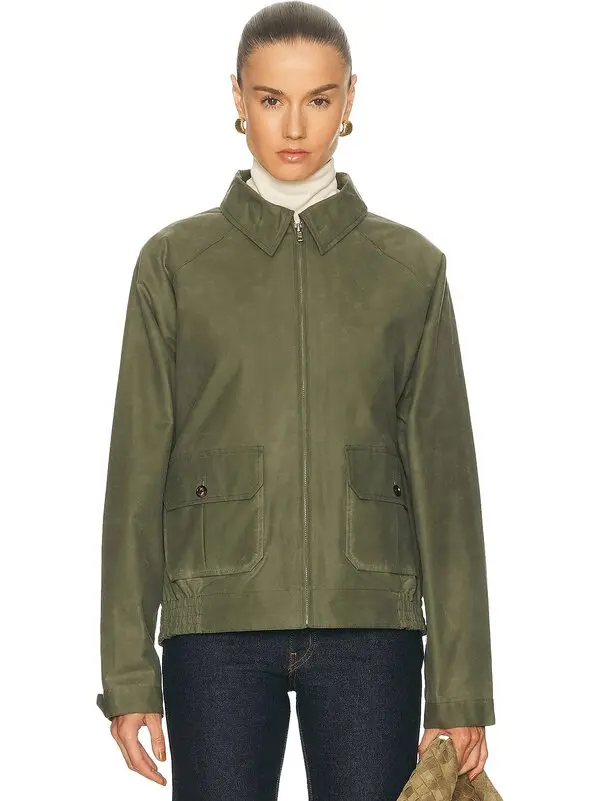 BODE Waxed Coach's Jacket - Light Green