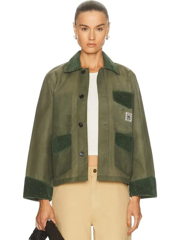 BODE Waxed Craft Jacket - Light Green