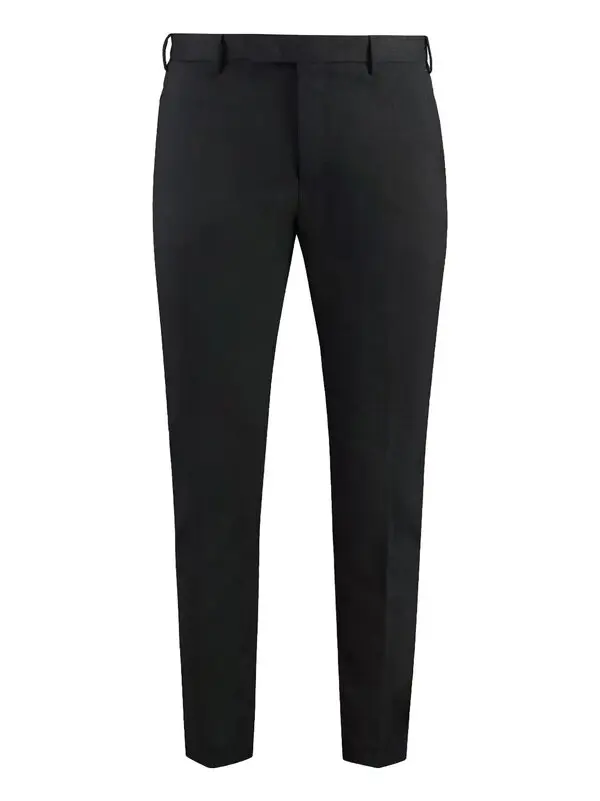 PT TORINO Pantaloni Dieci Wool-blend Trousers - Grey