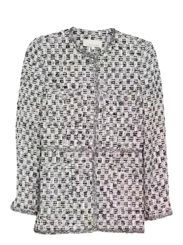LIBEROWE Tweed Jacket With Pockets - Silver