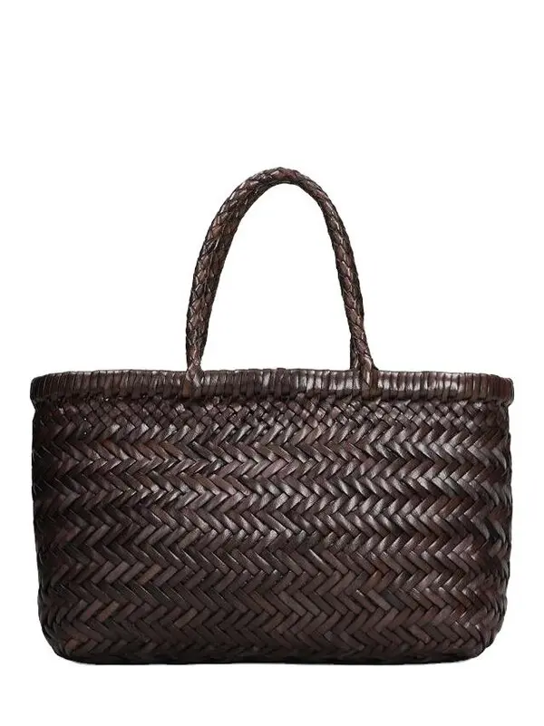 Dragon Diffusion Mini Flat Gora Basket Handbag - Brown