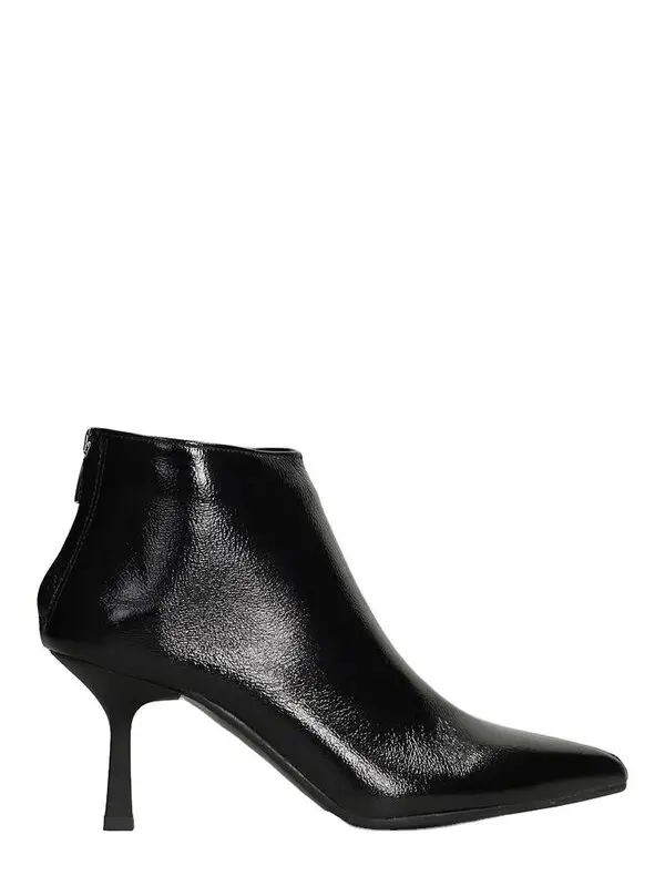 GISEL MOIRE Amina High Heel Ankle Boots - Black