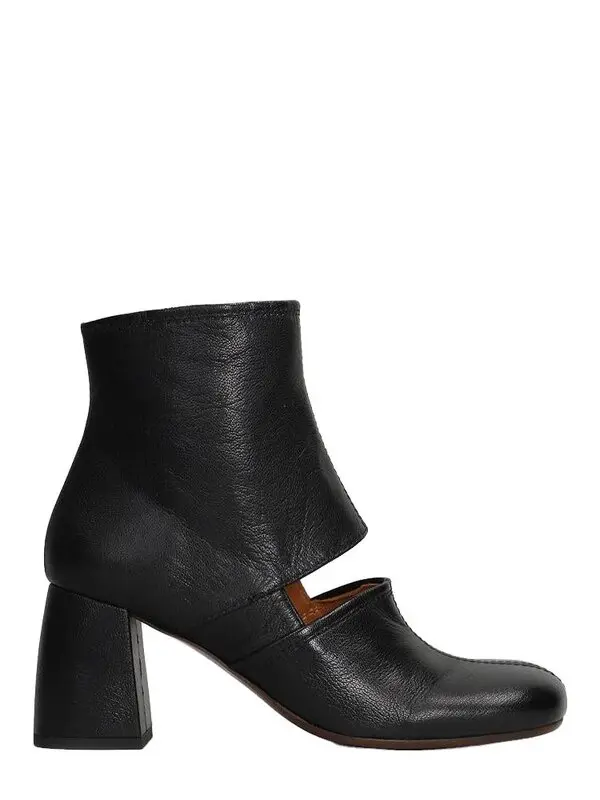 Chie Mihara Sonli Leather Ankle Boots - Black