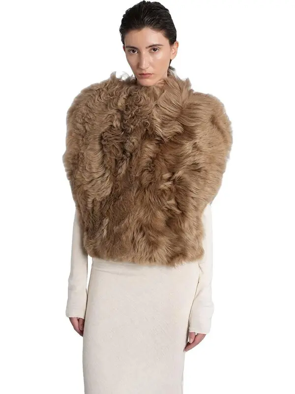BLANCHA 80 Fur & Shearling - Beige