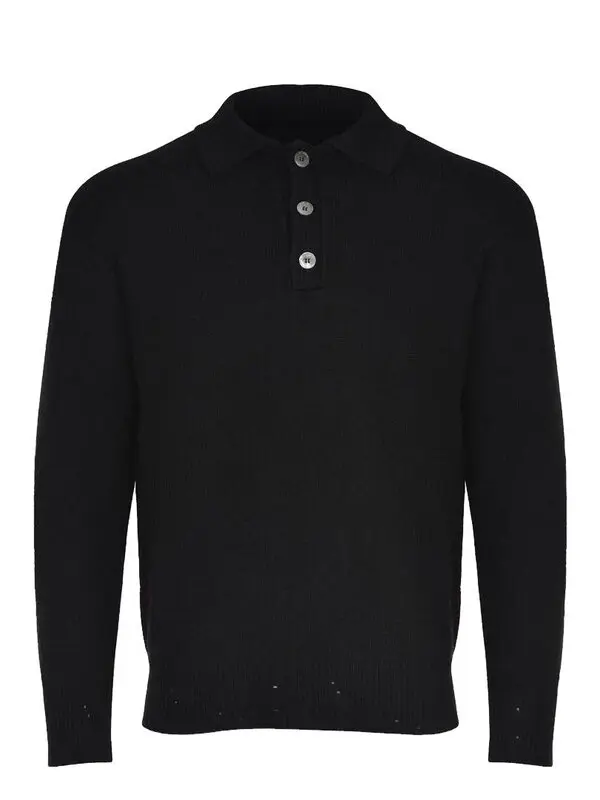 AMARÁNTO Wool And Cashmere Blend Sweater - Black