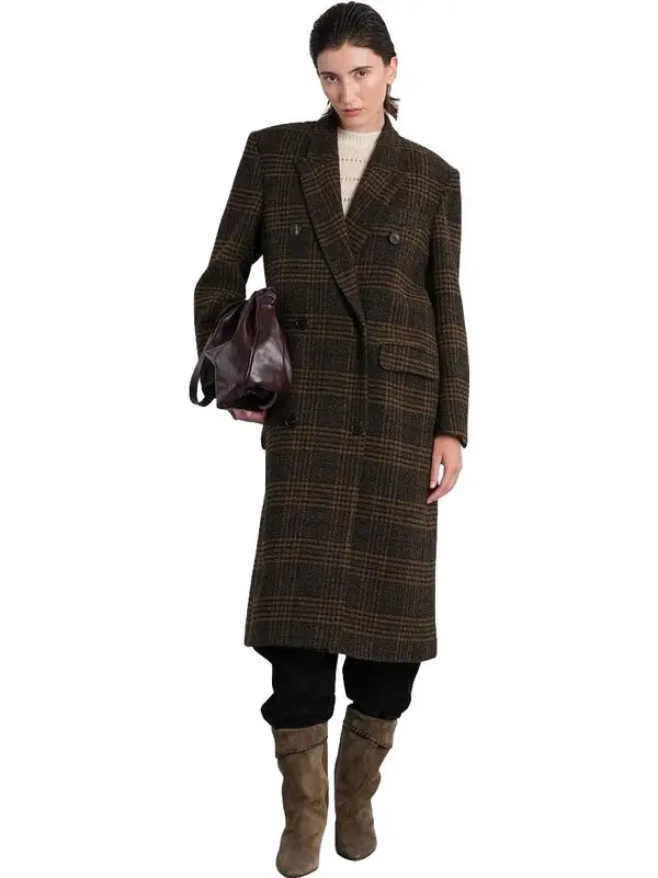 Isabel Marant Lexana Wool Coat - Brown
