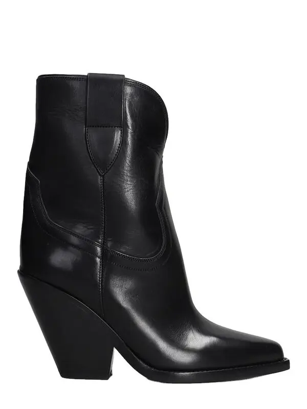 Isabel Marant Leyane Texan Ankle Boots - Black