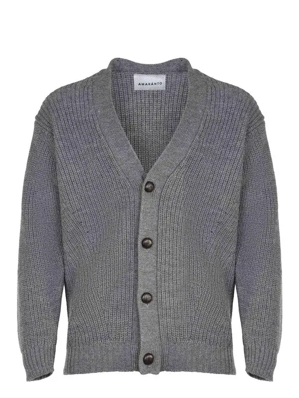 AMARANTO Amaranth Cardigan - Grey