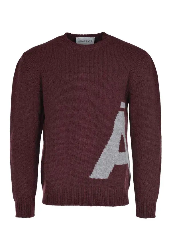 AMARANTO Wool Sweater - Purple