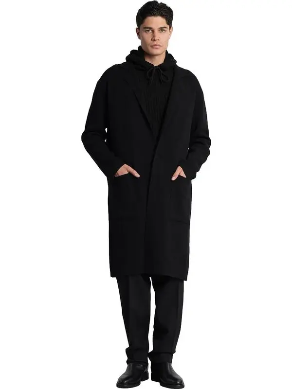 Tagliatore Foyle Overcoat - Black