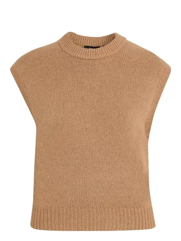 Theory Cashmere Relaxed Fit Sweater Vest - Cml