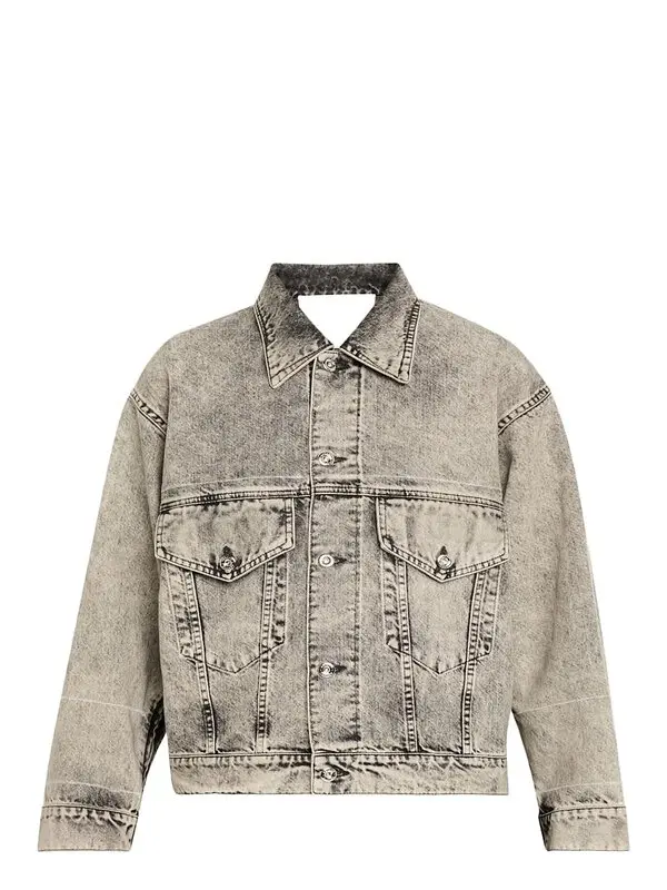 SETCHU Ruche Washed Denim Jacket - Black Wash