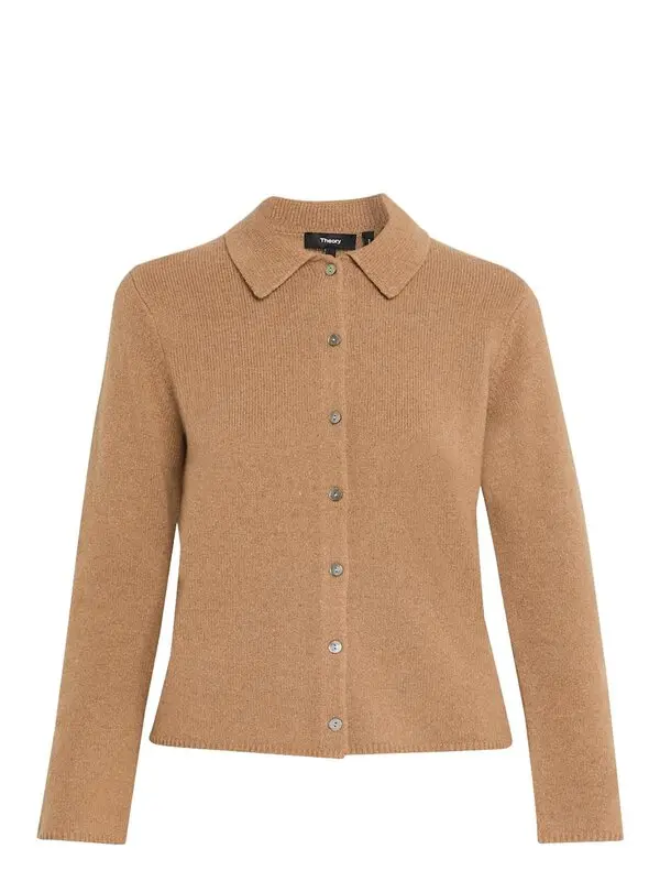 Theory Cashmere Button-front Shirt - Cml